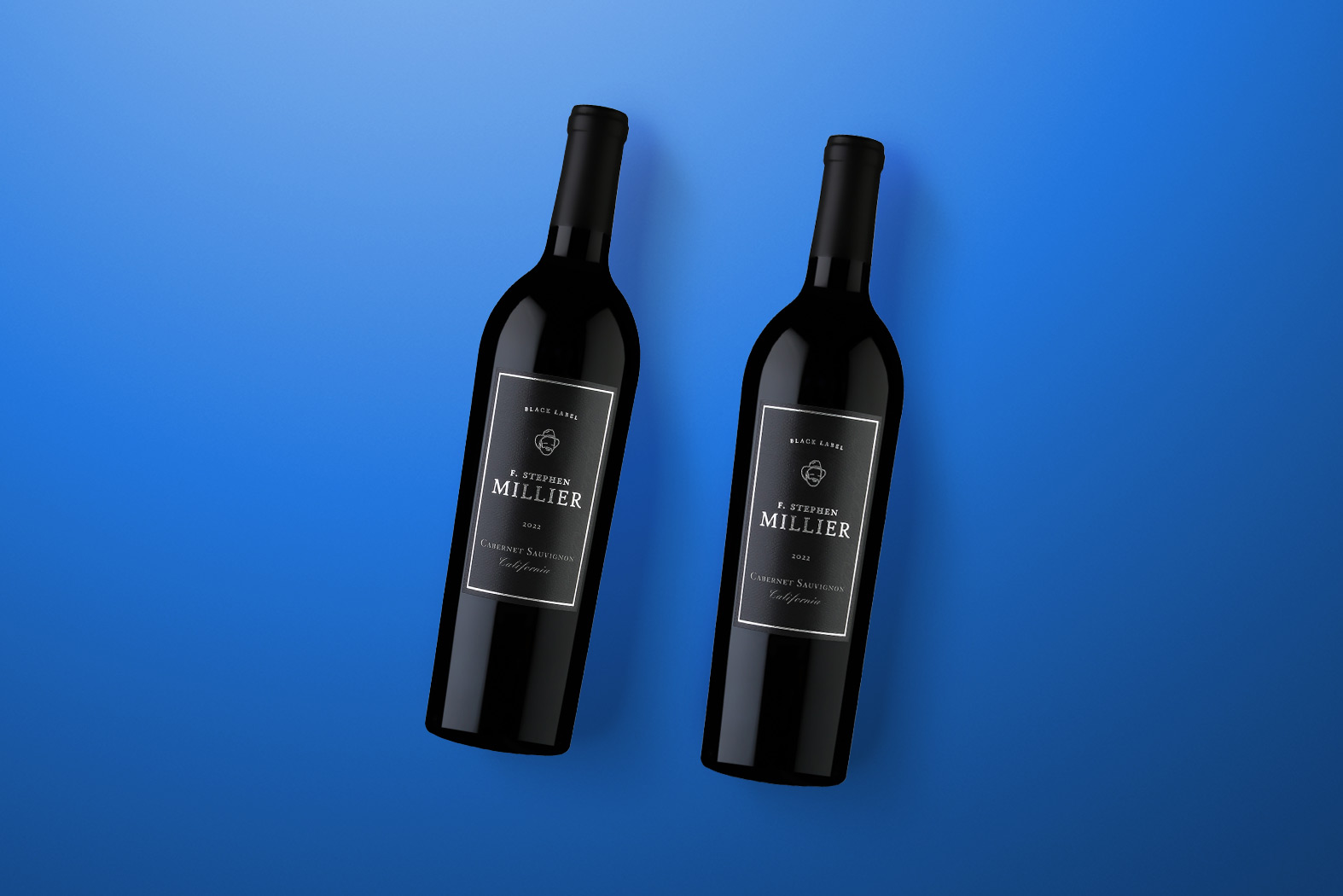 2 bottles of F. Stephen Millier Black Label California Cabernet ...