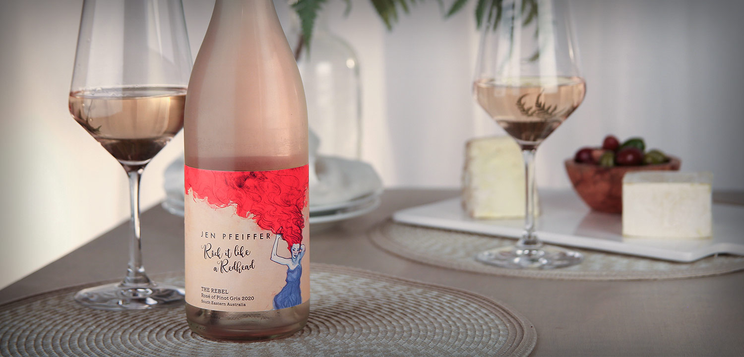 Jen Pfeiffer The Rebel Rose of Pinot Gris 2020 | NakedWines.com